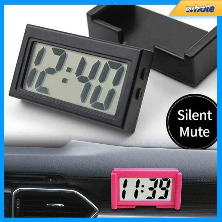 WHOLE Mini Electronic Clock Time and Date Auto Desk Dashboard Car ...