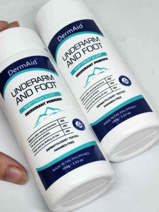 Dermaid Underarm and Foot Powder Deodorant Powder 100g | Lazada PH