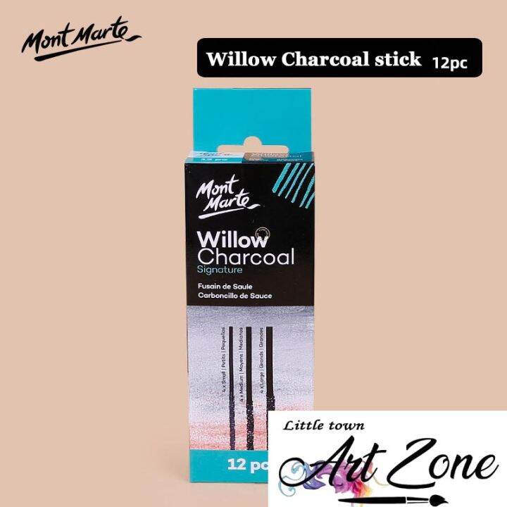 Mont marte Willow charcoal pencils signature 12pcs charcoal stick | Lazada PH