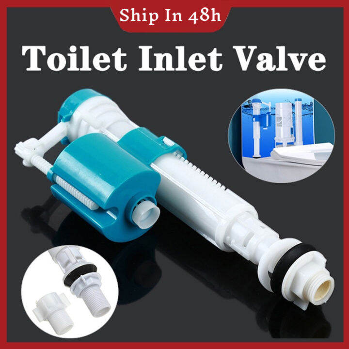Toilet Push Button Fill Valve Float Ball Valve Universal Inlet Valve Water Tank Toilet ...