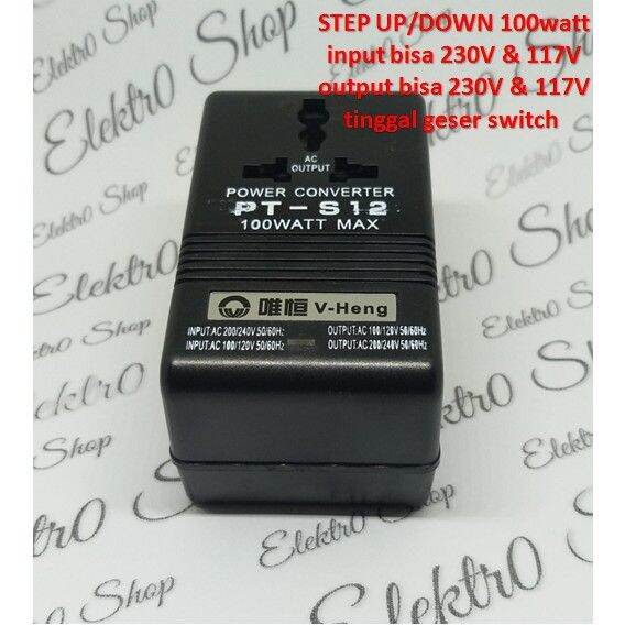 travo step down/step up 100watt converter 220V ke 110V model adaptor ...