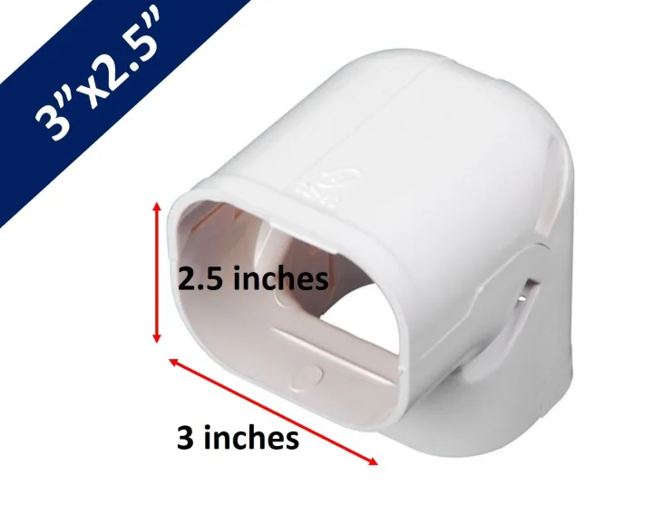 3x2.5 inches - PVC Molding 90⁰ Elbow (vertical) | Lazada PH