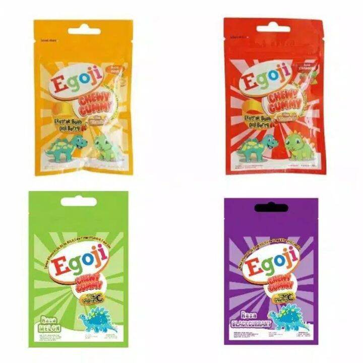 EGOJI Chewy Gummy Vitamin Anak [ Blackcurrant / Melon / Strawberry ...