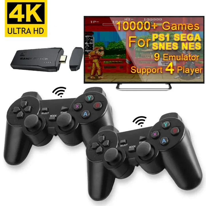Controller Retro TV Video Game Console 64G Built-in 10000 Games ...