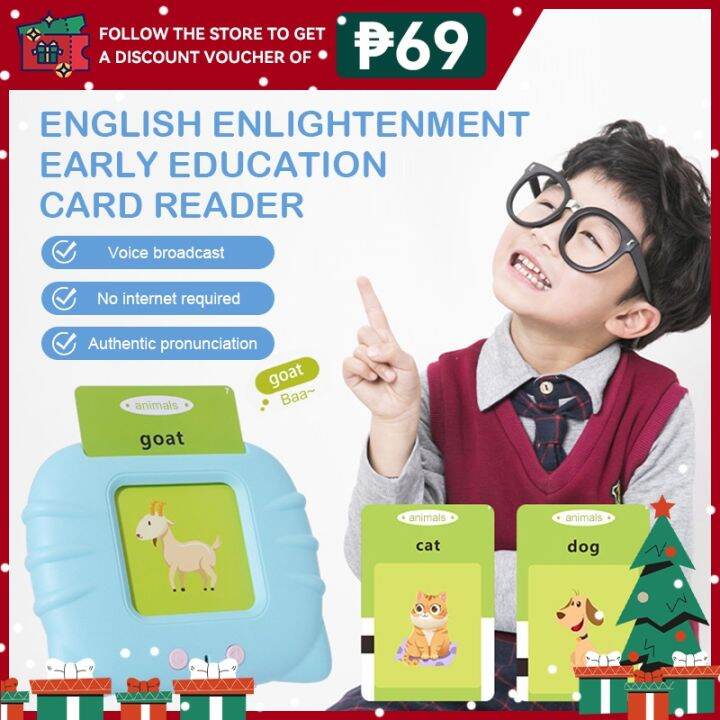 【READY STOCK】 Portable educational toys for kids baby card machine ...