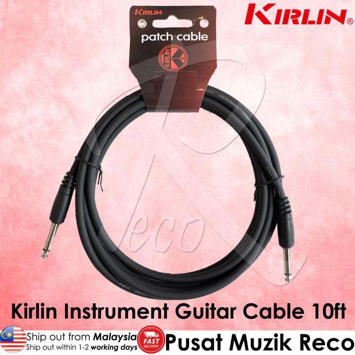 Kirlin IC-241/BK Instrument Guitar Cable 10ft | Lazada