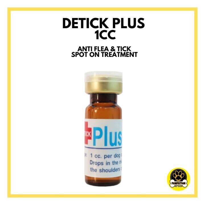 DETICK PLUS ANTI-FLEA & TICK SOLUTION FOR DOGS & CATS 1CC | Lazada PH