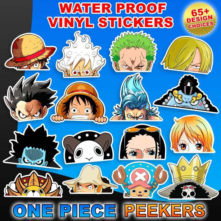 One Piece Waterproof Stickers / Decal / Peeker | Lazada PH