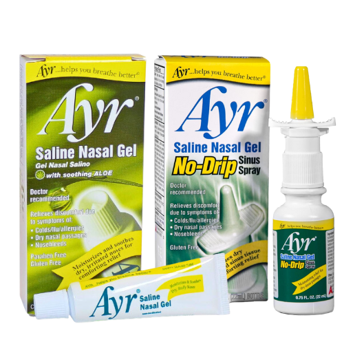 Ayr Saline Nasal Gel | No-drip Sinus Spray With Soothing Aloe Vera | Lazada