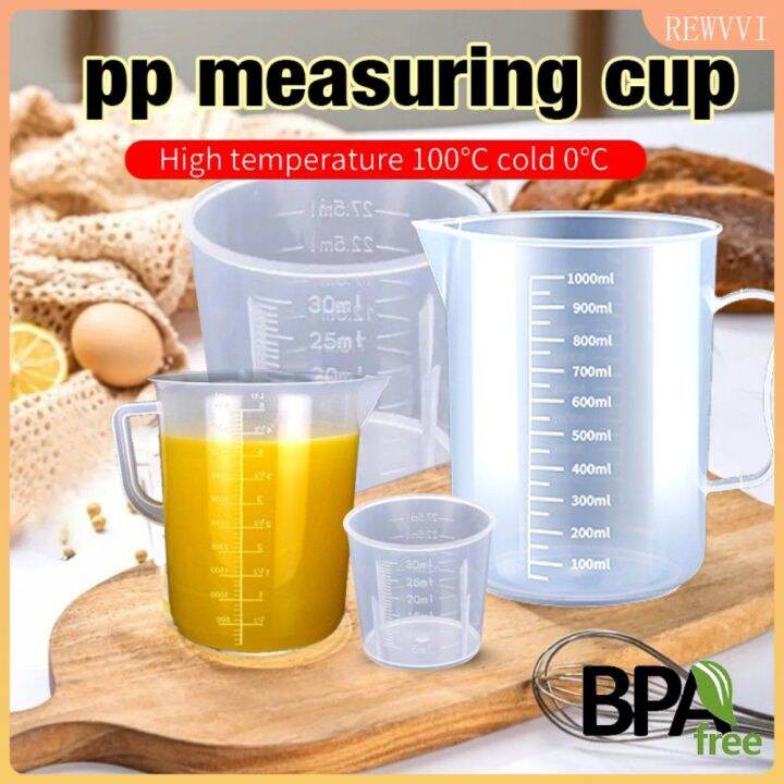 Scaled Measuring Plastic Measuring Cup Liquid Container Tools ...