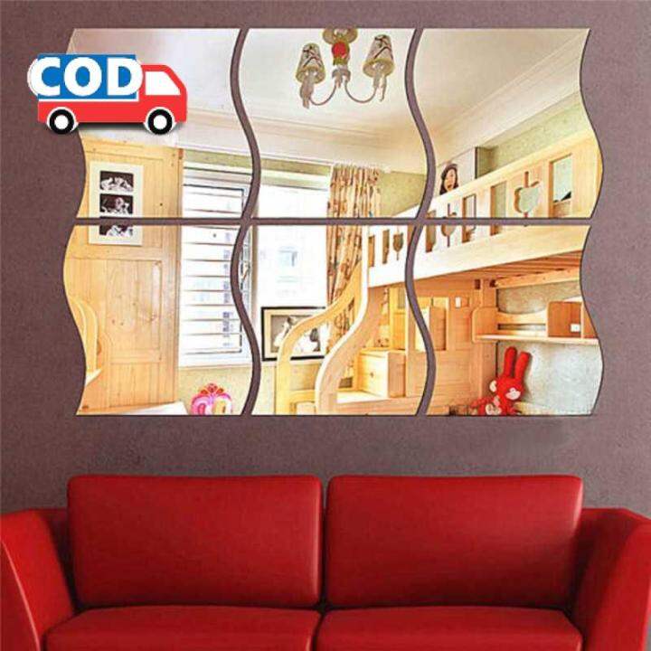 Sticker Akrilik Dekorasi Dinding Stiker Wallpaper Tembok Unik 6 PCS ...