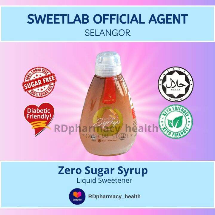 SweetLAB Zero Sugar Syrup Pemanis Sirap / Pengganti Gula [HALAL ...