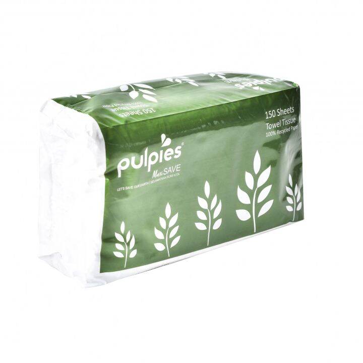 PULPIES TISSU TISSUE HANDTOWEL MULTIFOLD 150 SHEETS 1 PLY | Lazada ...