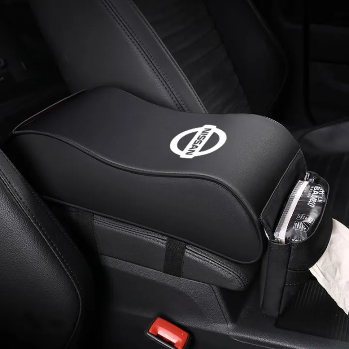 Car Armrest Box Mats Memory Foam Vehicle Arm Rest Box Pads Leather ...