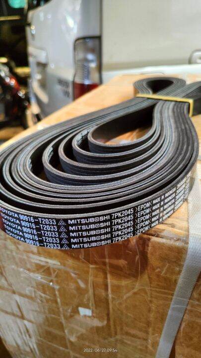 FAN BELT 90916-T2033 7PK2050 TOYOTA HILUX 2016-up TOYOTA Fortuner 2016 ...