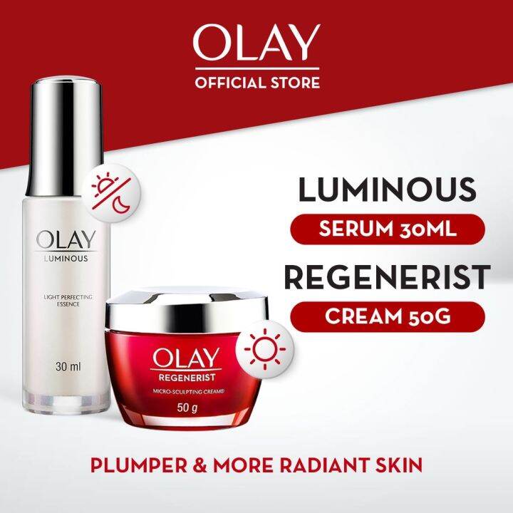 Olay Skin Regenerist Power Duo Micro-sculpting Cream (50g) White ...