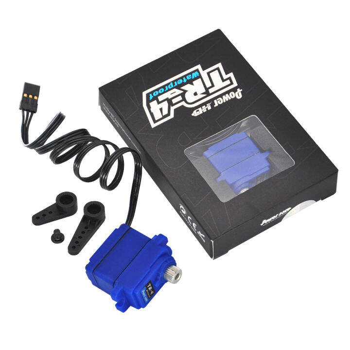 PowerHD TR-4พลังงาน TR4ขนาดเล็ก6V 2.0KG 7.4V 2.6KG เกียร์เซอร์โว Logam ...
