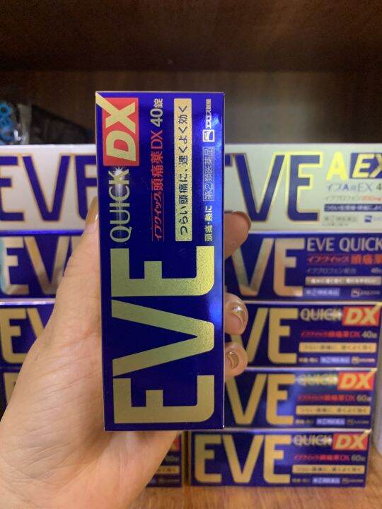 Hộp GIẢM ĐAU (ĐẦU), HẠ SỐT EVE QUICK DX - QUICK - ACE 40 VIÊN Nhật bản | Lazada.vn