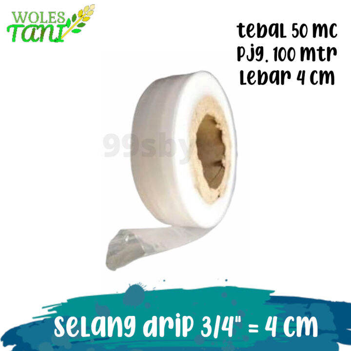 Selang Drip Selang Irigasi Putih 3 Per 4 Inch Panjang 100 Meter Tebal ...