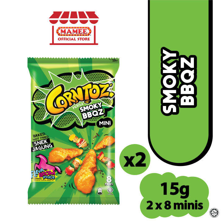 Corntoz Family Pack Smoky BBQ 8 x 15g (2 Packs) | Lazada