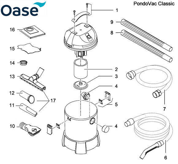 🐟 Oase PondoVac Spare Parts อะไหล่สำหรับเครื่องดูดของ Oase | Lazada.co.th