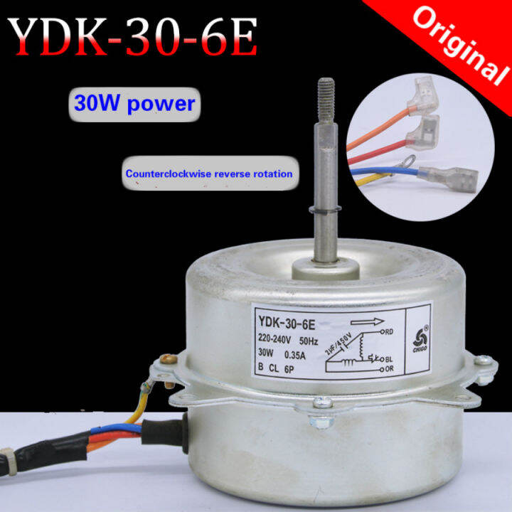 For Chigo air conditioning 1P1.5P2P extra-machine fan motor YDK-30-6E ...