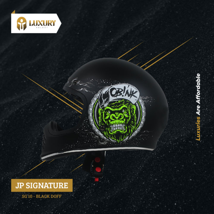 Helm Jp Retro Signature - SG10 - Helm Cakil - Helm FullFace - Classis ...