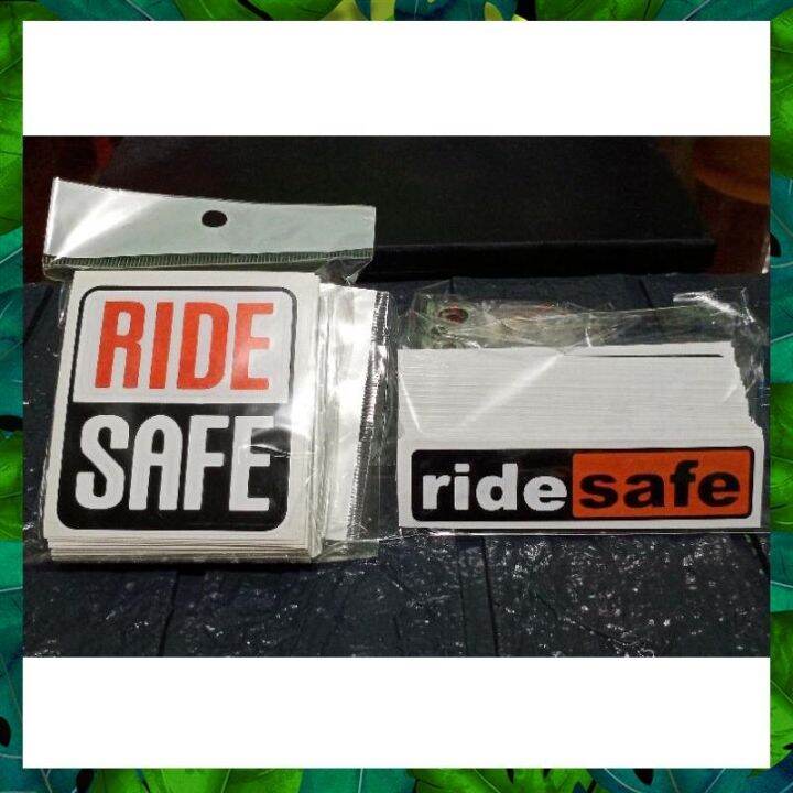 Ride Safe Sticker Laminated type 3m Quality | Lazada PH