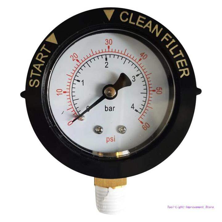 Swimming Pool Filter Pressure Gauge Spa Aquarium Water Pressure Gauge 1 ...