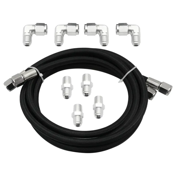 Automatic Transmission Cooler Lines Kit 6-AN Hose Line Kit Fits for GM ...