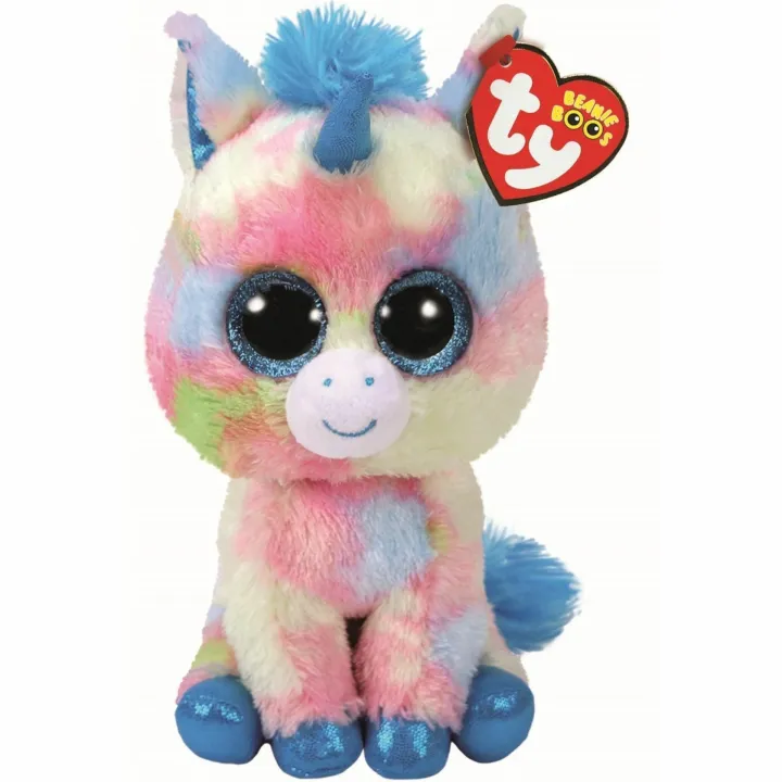 ตุ๊กตา TY Beanie Boos BLITZ - blue unicorn size regular | Lazada.co.th