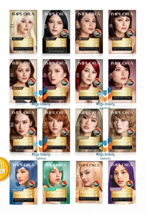 Implora Permanent Hair Color - Pastel Edition Pewarna Cat Rambut ...