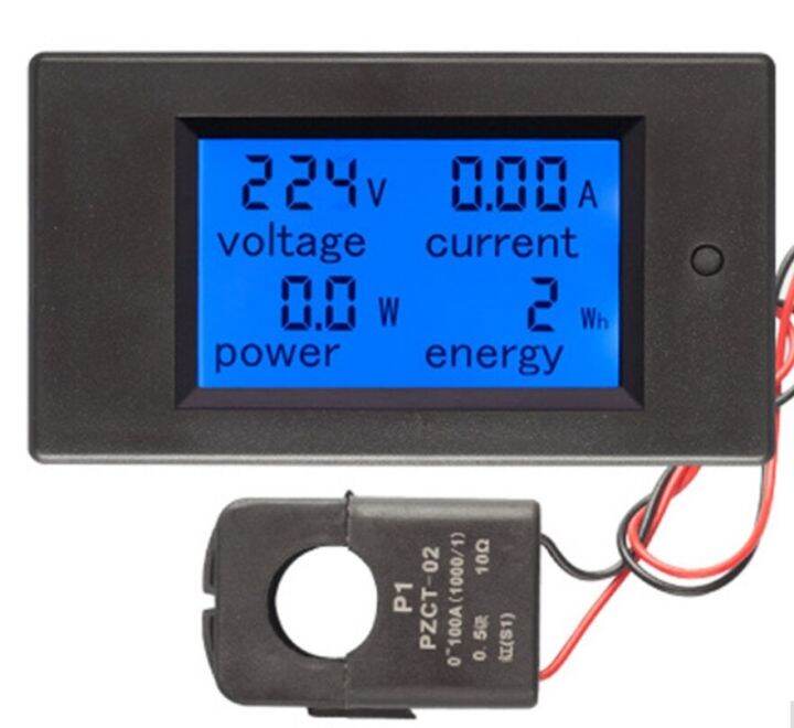 【CW】 ♂ PEACEFAIR Single Phase Digital Voltmeter Ammeter AC 80-260V 100A ...