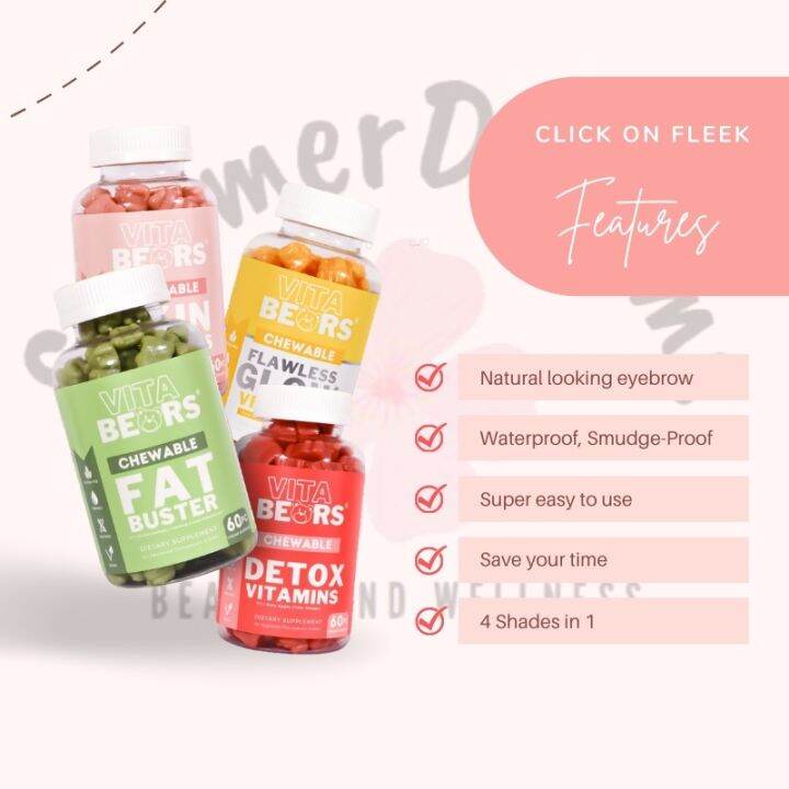 【Niche】 Vitabears Fat Buster Detox Flawless Glow Super-C Booster Skin ...