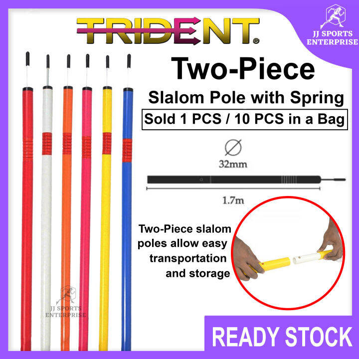 Trident Slalom Pole Two Piece Type Pole with Spring can Separate For ...