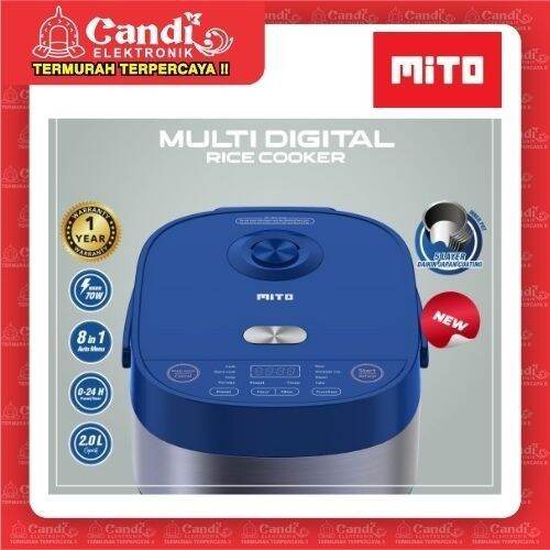 MITO DIGITAL RICE COOKER 2 Liter R7-SILVERBLUE / R7SILVERBLUE | Lazada ...
