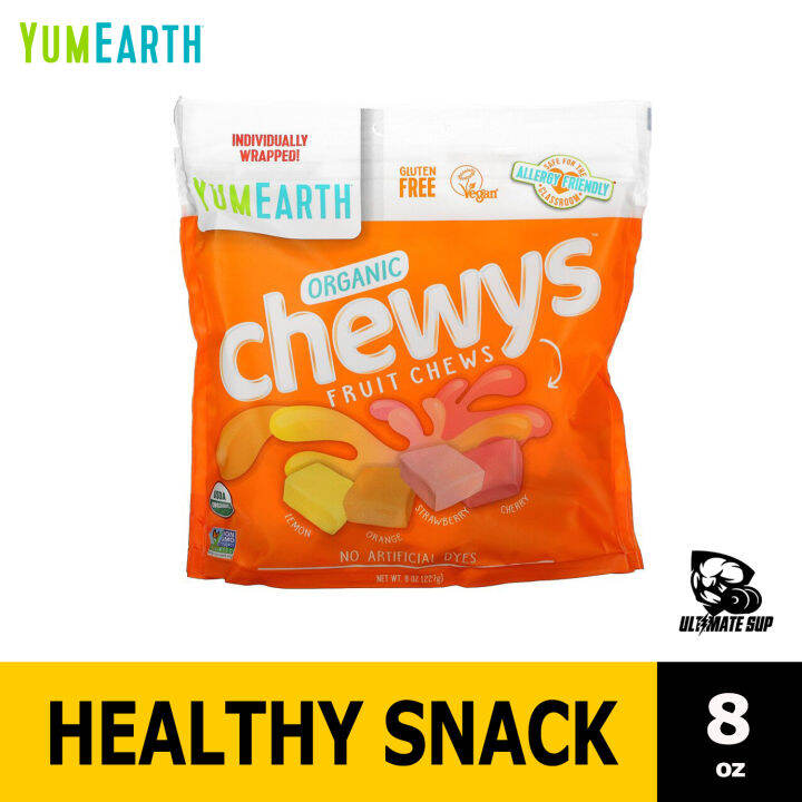YumEarth Organic Chewys Fruit Chews With Vitamin D, Calcium, Iron ...