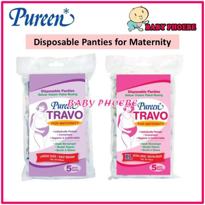 Pureen Travo Disposable Maternity Panties L/XL (5pcs) | Lazada