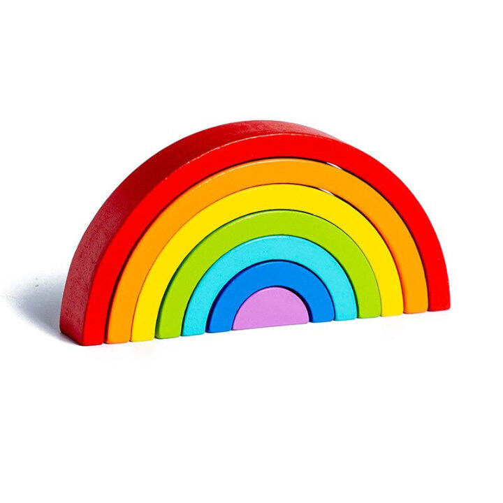 mainan montessori rainbow/mainan anak pelangi usia dini mengenal warna ...