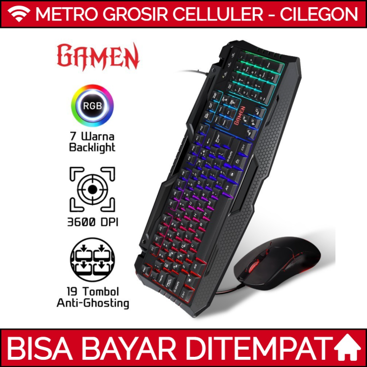 KEYBOARD+MOUSE GAMEN Station II | Lazada Indonesia