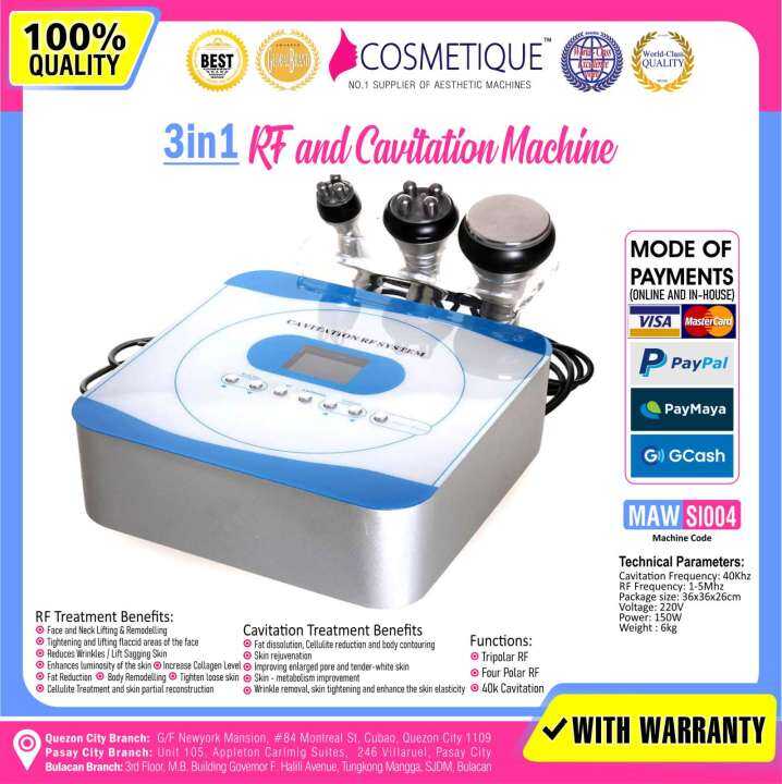 3 in 1 Radio Frequency Machine RF and cavitation machine slimming ...