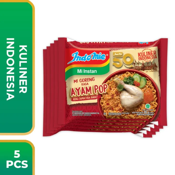 Mie instant Indomie goreng ayam pop (5pcs ) | Lazada Indonesia