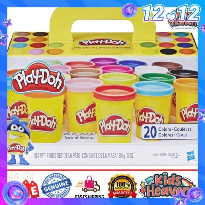 Play-Doh Super Color, 20-Pack, 60 oz (100.0% Original) | Lazada