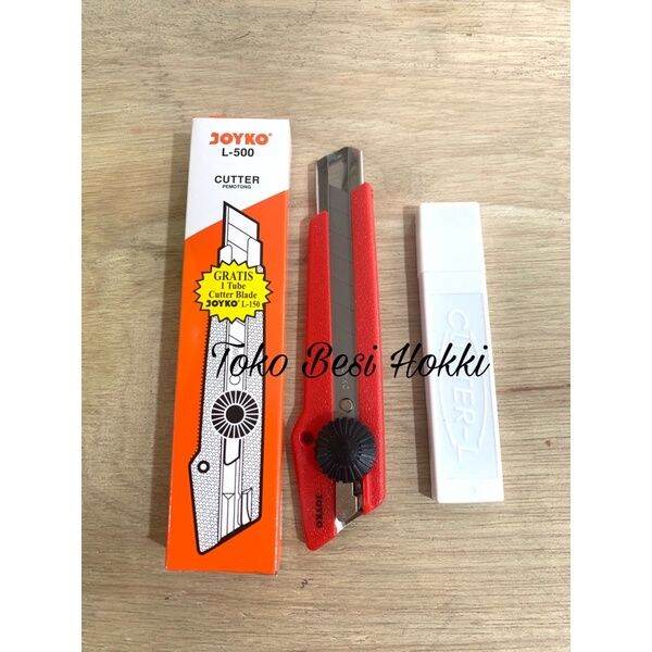 Pisau Cutter Joyko L-500 / Cutter Knife Joyko (FREE MATA PISAU 1BOX ...