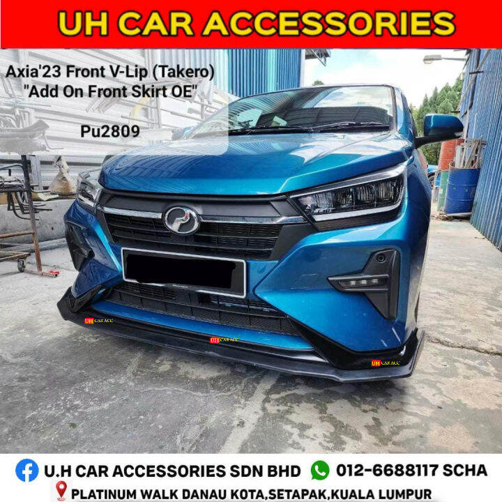 PERODUA AXIA 2023 TAKERO FRONT DIFFUSER LIP LIPS BODYKIT | Lazada