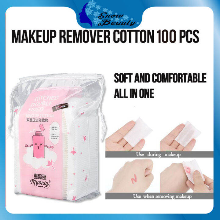 Make-Up Cotton 100% Cottons Facial Cleansing Cotton Disposable 100% ...