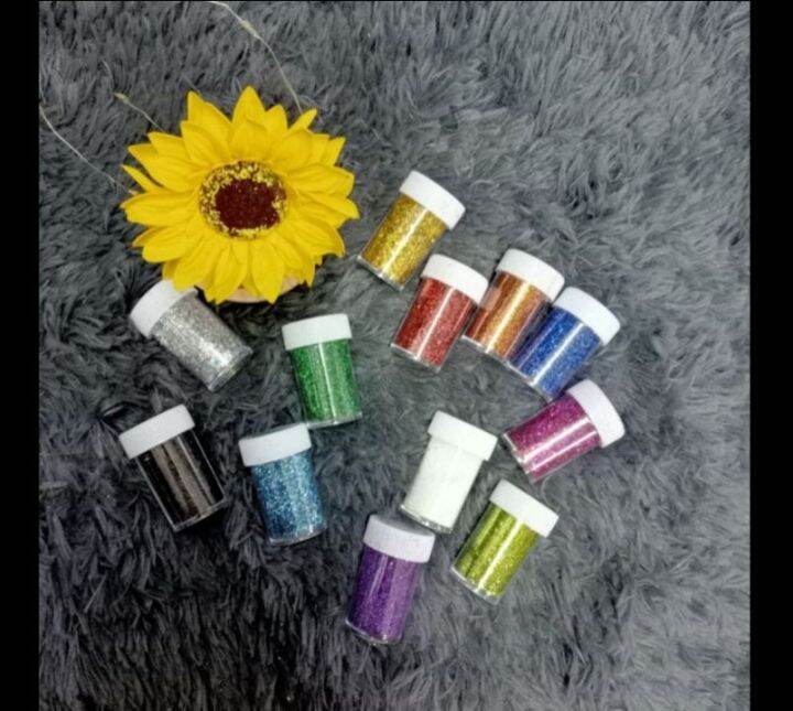 glitters powder 12 colors in case | Lazada PH