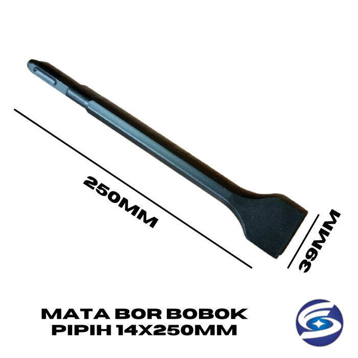 Mata Bor Bobok Beton 14 x 250mm Lebar 39mm / Mata Bor Pahat 14 x 250mm ...