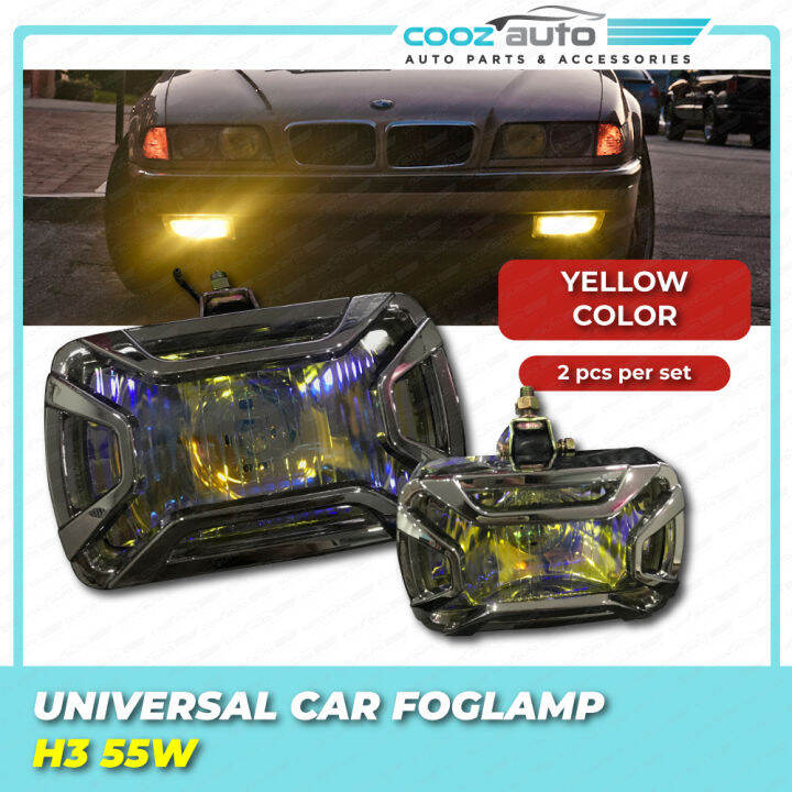 Universal Yellow Fog lamp Fog light Foglamp Spotlight Spot light 7X4 ...