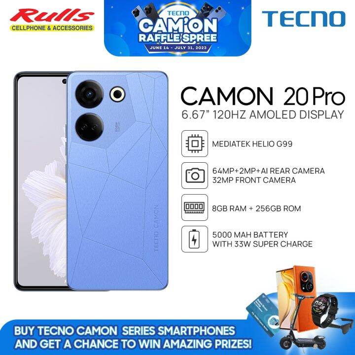Tecno Camon 20 Pro Smartphone 8GB RAM + 256GB ROM MediaTek Helio G99 ...